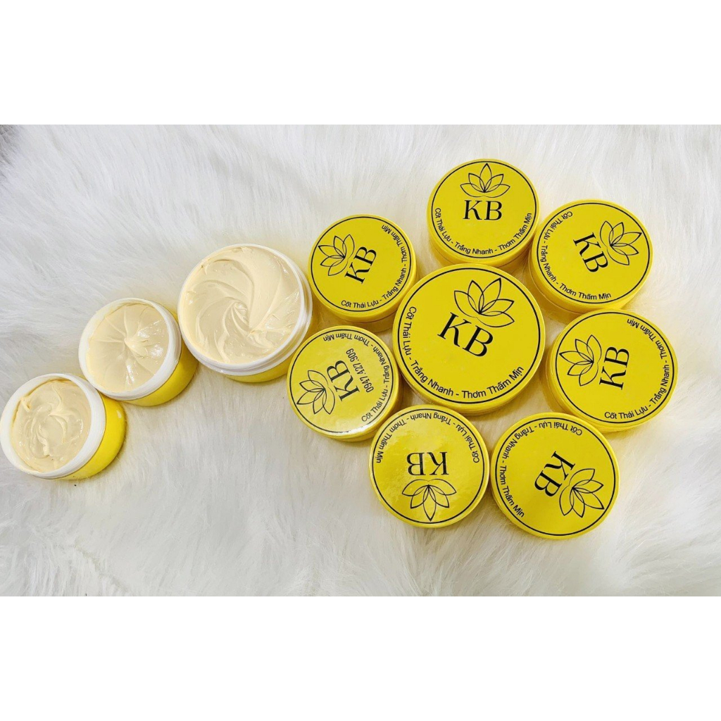 KEM BODY CỐT THÁI LỰU ( 2 XUÂN ) 50g 100g 200g loại mới lỏng hơn trắng ...