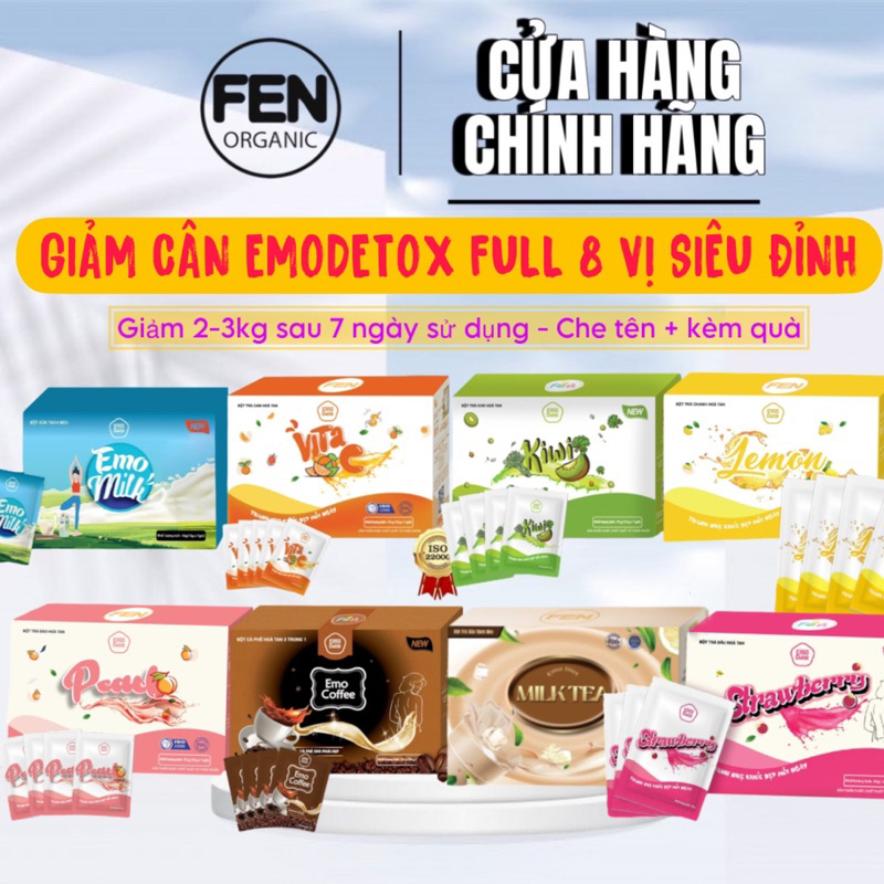 [CHE TÊN + KÈM QUÀ] NƯỚC TRÁI CÂY DETOX EMO FULL 7 VỊ GIẢM CÂN CHÍNH ...