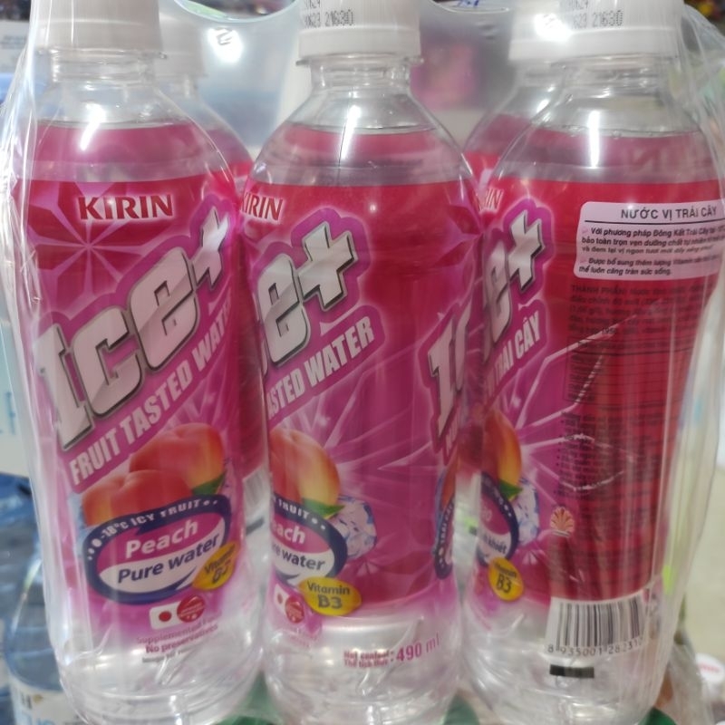 Lốc 6 chai nước Ice Đào 490ml | Shopee Việt Nam