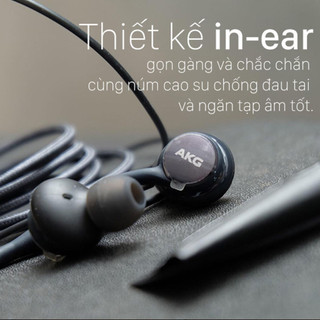 Tai nghe AKG Samsung Chính Hãng màu đen có micro nhét tai có dây DYDX ...
