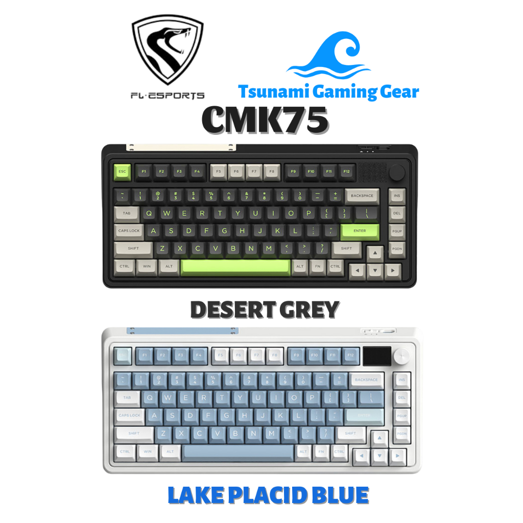 Bàn phím cơ FL-Esports CMK75 Lake Placid Blue/ CMK75 Desert Grey - Kết ...