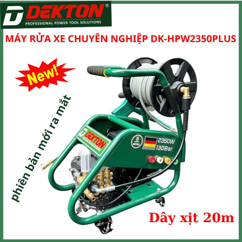 Máy rửa xe chỉnh áp DekTon DK-HPW2350 PLUS- 2350W. Dòng cao áp, phiên bản mới ra mắt | Shopee ...