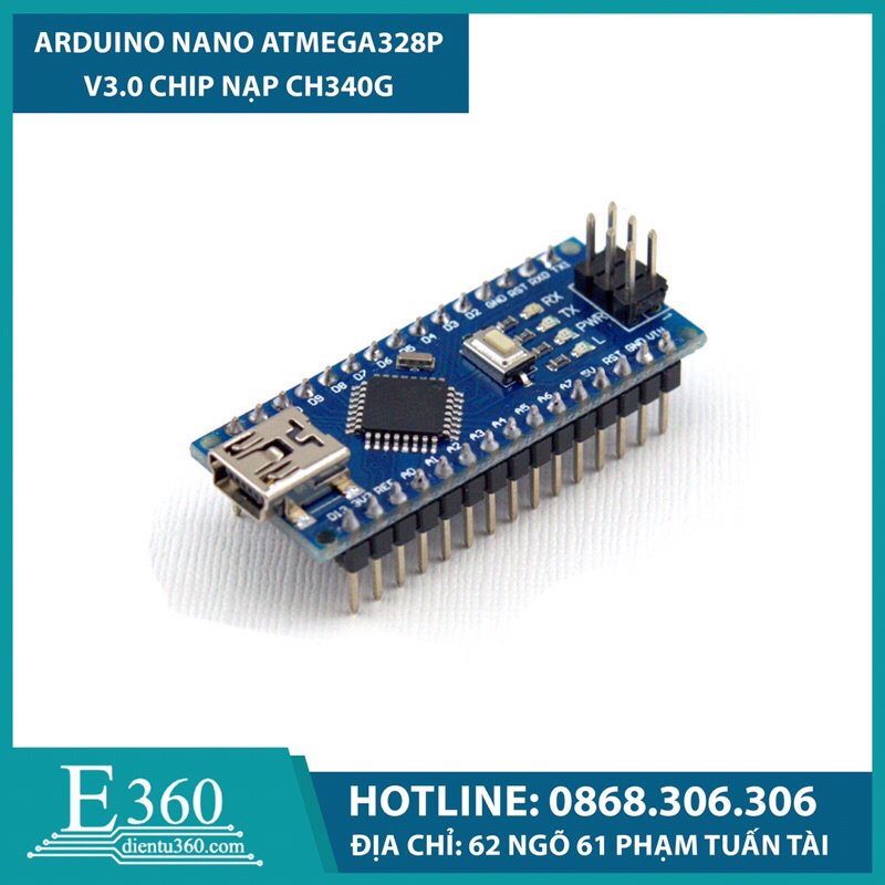 Arduino Nano ATmega328P v3.0 chip nạp CH340G | Shopee Việt Nam