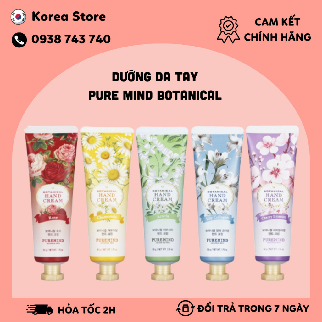 Kem Dưỡng Da Tay Pure Mind Botanical Hand Cream 50g | Shopee Việt Nam