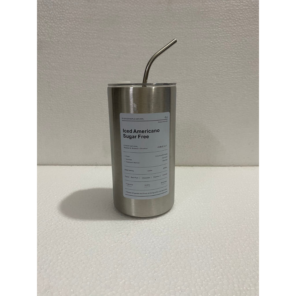 Bình Giữ Nhiệt 600ml Iced Americano Inox 304 Có Ống Hút Loại Cao Cấp | Shopee Việt Nam