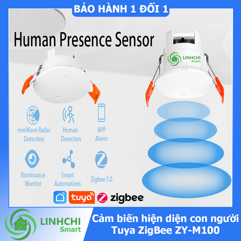 Cảm biến hiện diện Tuya ZigBee ZY-M100 Cảm Biến Chuyển Động Con Người ...