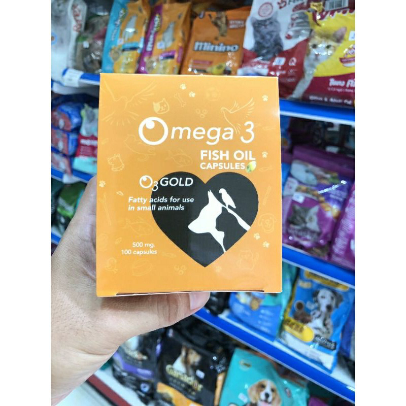 Hộp dầu cá dưỡng lông chó mèo OMEGA 3 FISH OIL - 100v | Shopee Việt Nam