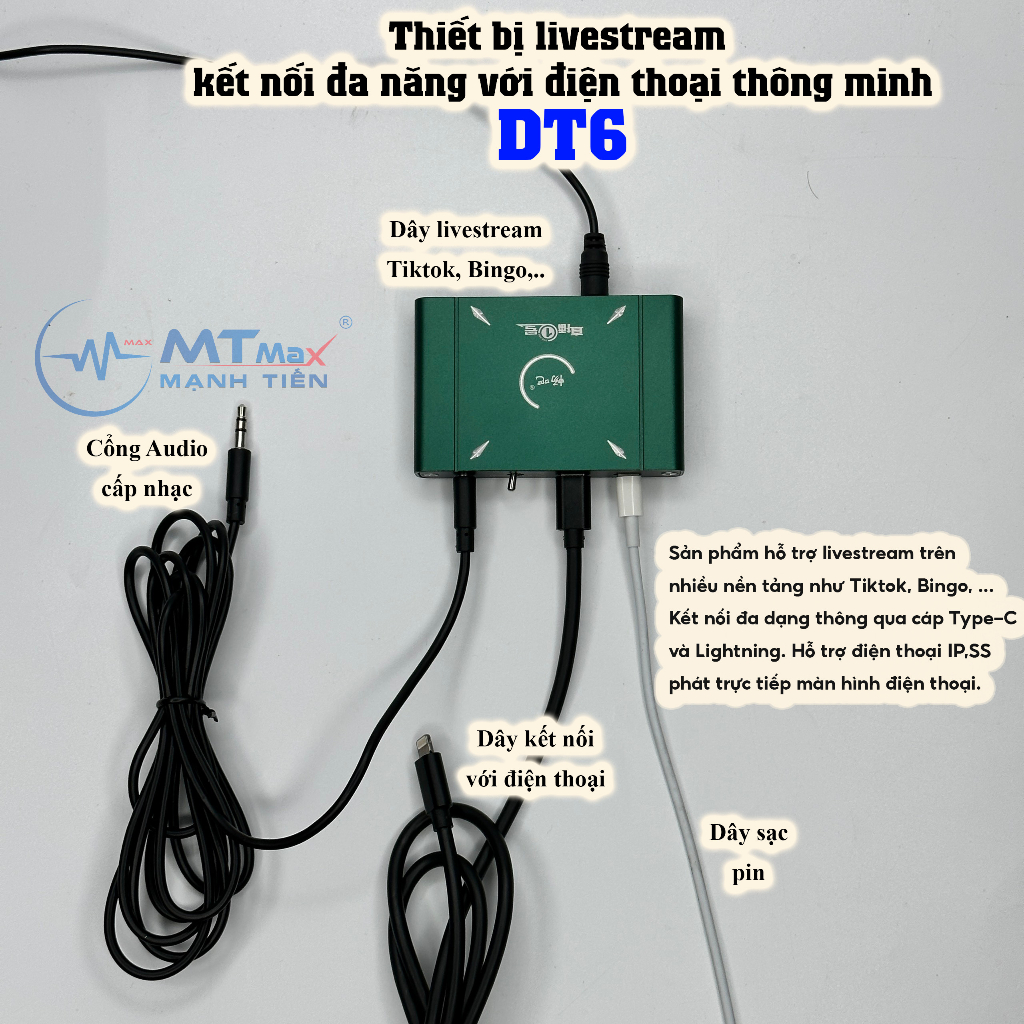 Thiết Bị Livestream Stereo DT6 PK Bigo Tiktok - BOX Livestream Stereo ...