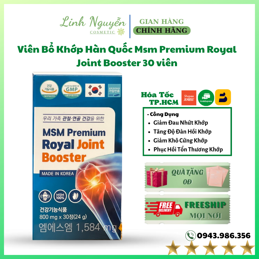 Viên Bổ Khớp Hàn Quốc Msm Premium Royal Joint Booster 30 viên | Shopee ...