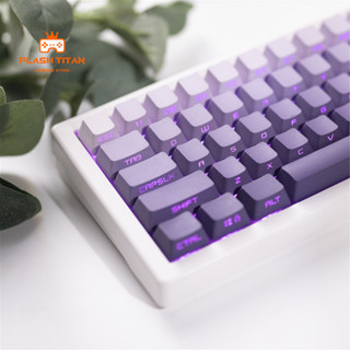 Keycap JKDK Polar PBT phối màu Ombre - OEM profile - Keycap custom hiệu ứng ánh sáng đẹp mắt ...