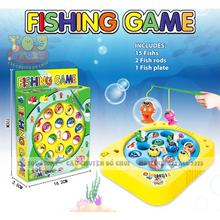 Bộ Câu Cá Fishing Game Đa Sắc Màu - Kèm 15 Con Cá, Cho Bé | Shopee Việt Nam