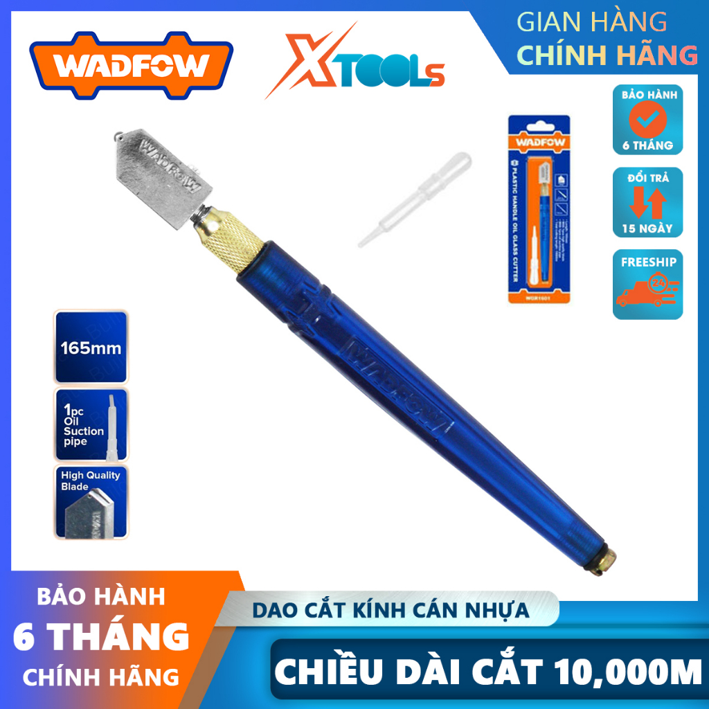 Dao cắt kính WADFOW WGR1601 160mm Bút cắt kiếng cán nhựa lưỡi dao sắc ...