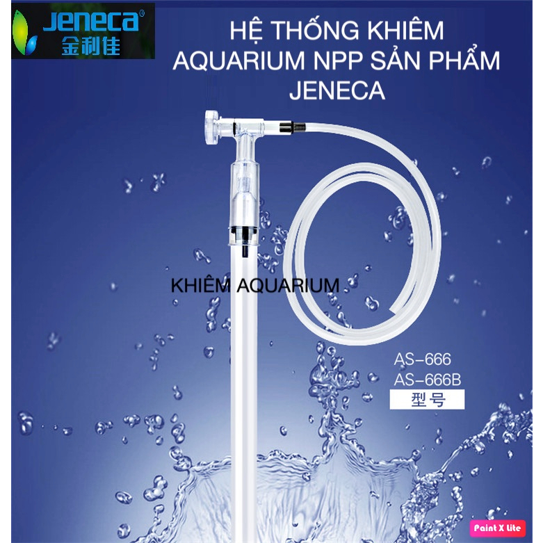Dụng cụ hút cặn, thay nước hồ cá, hồ thủy sinh cao cấp JENECA - AS666 ...