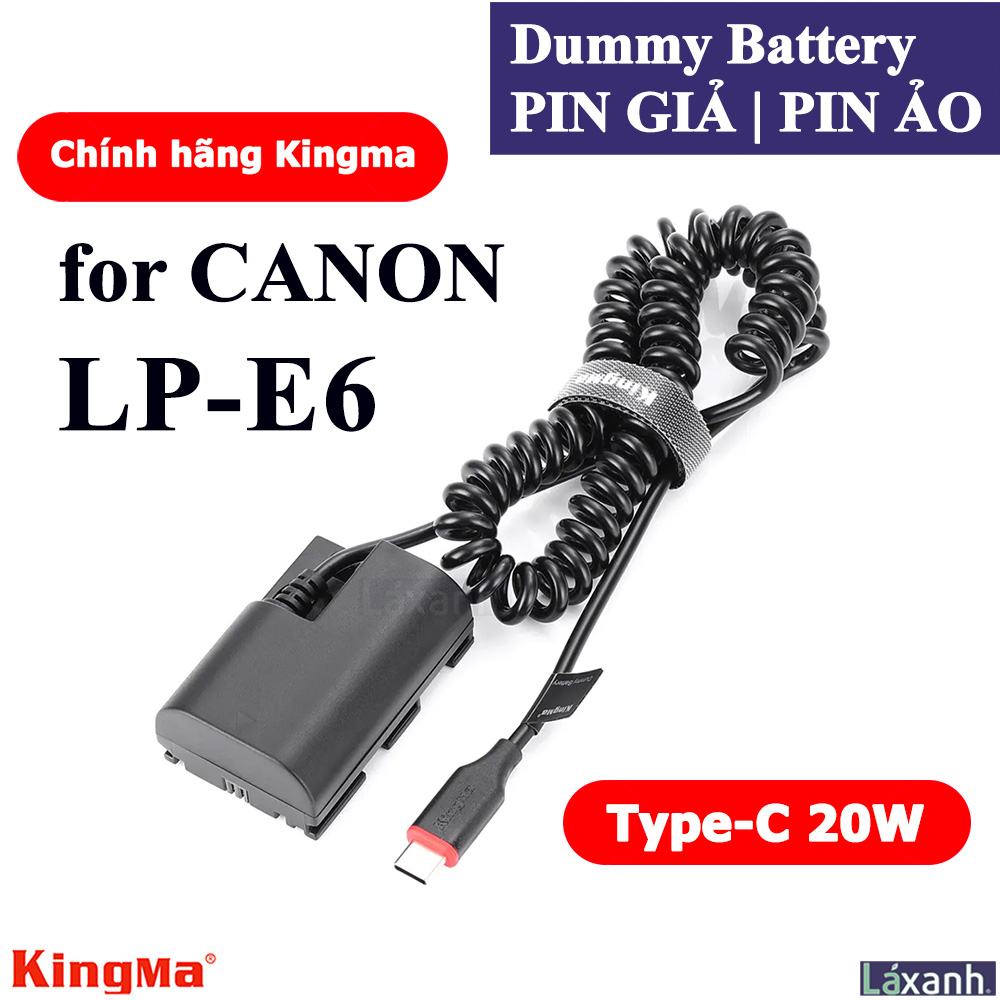 Dummy Type-C LP-E6 LPE6 | Pin giả pin ảo pin dummy battery DC Coupler ...