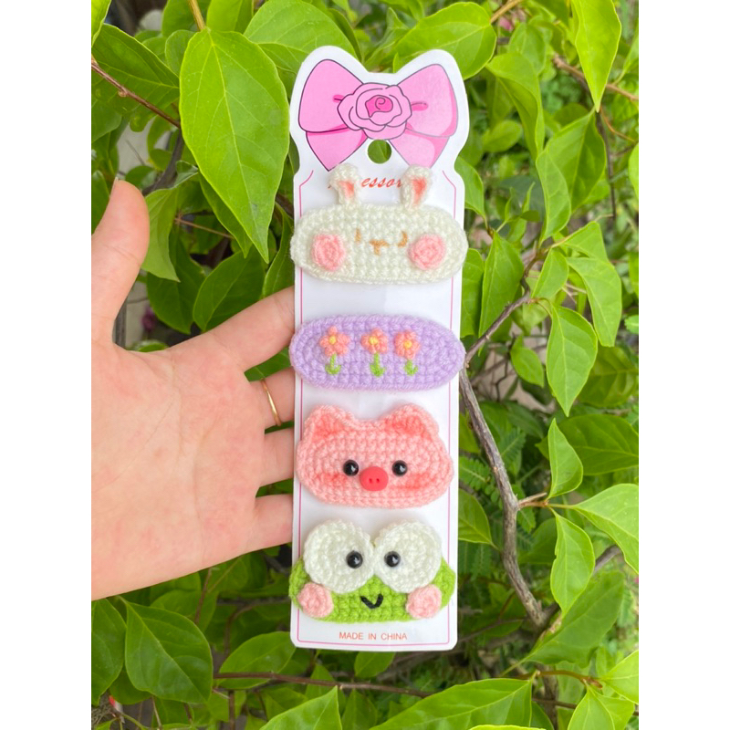 Kẹp tóc len Handmade ( Ảnh shop chụp 100% ) | Shopee Việt Nam