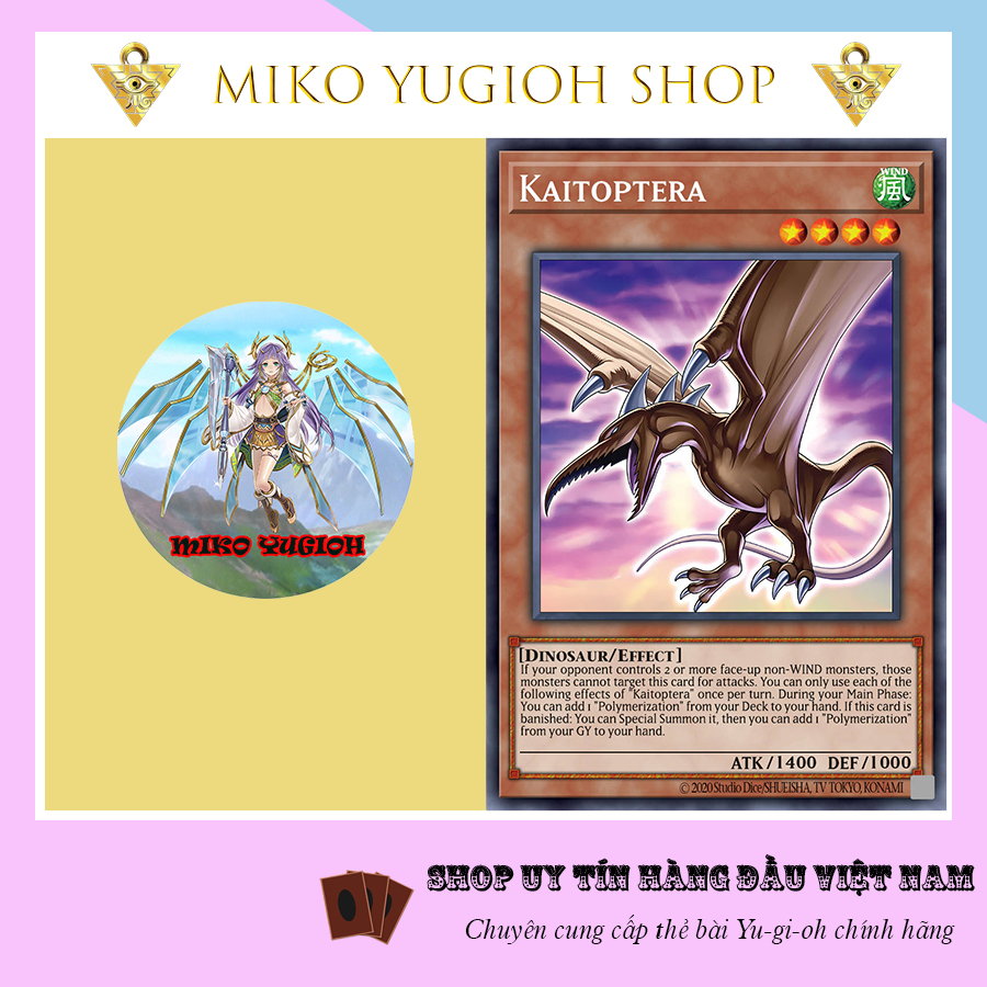 [ Miko Yugioh ] Thẻ Bài Yugioh Chính Hãng Tiếng Nhật Kaitoptera AC03 ...