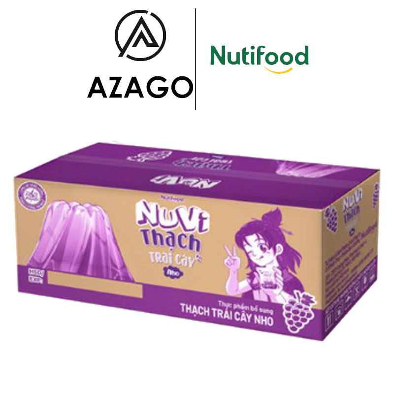 Thùng 24 Túi NuVi Thạch Trái Cây Nho Túi 110ml TH.N01AZ- Thương Hiệu ...