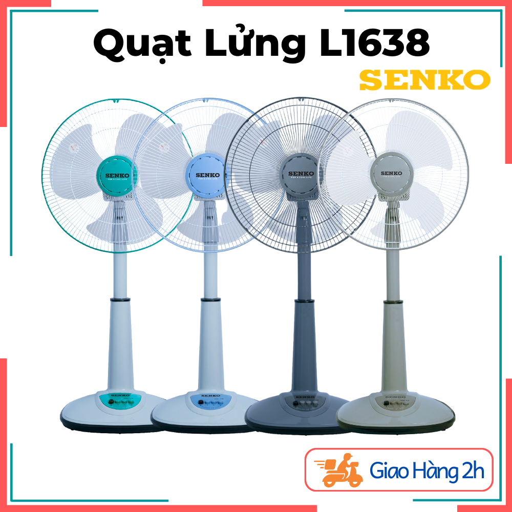Quạt Lửng Senko L1638 - Quạt Điện Cây Đứng Lỡ 3 Mức Tốc Độ Gió, Làm Mát ...