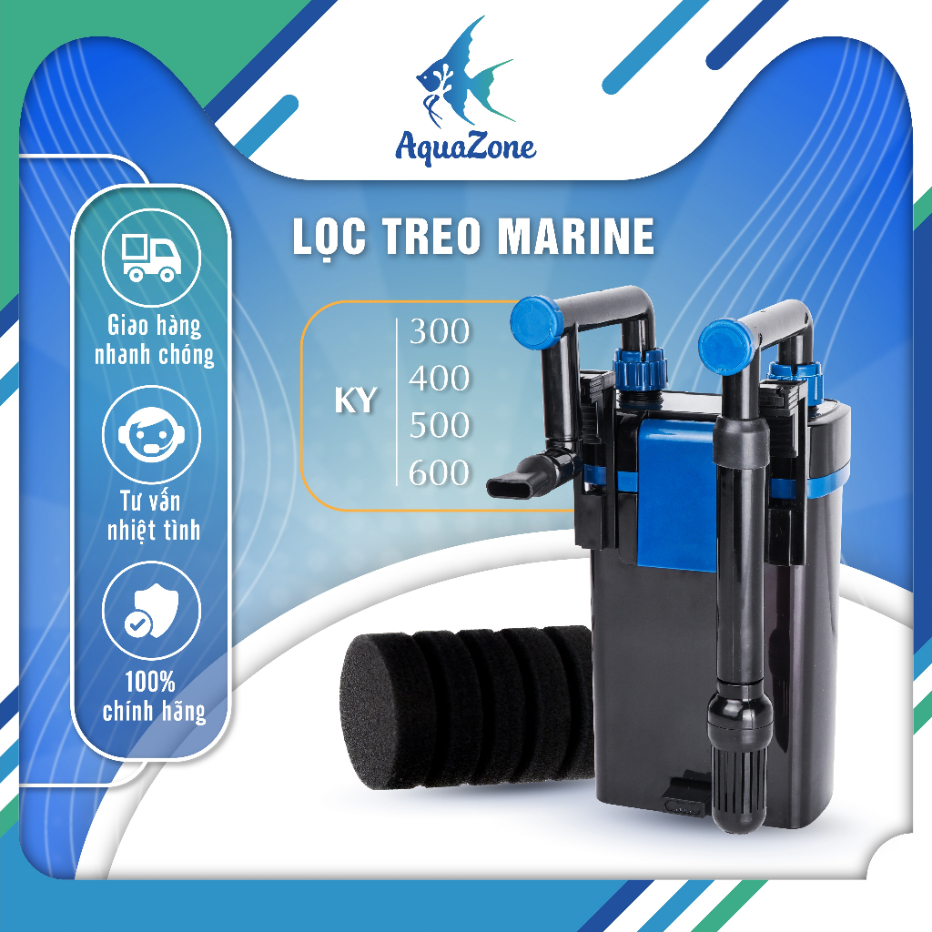 Lọc treo Marine mạnh mẽ, tiết kiệm năng lượng dành cho bể cá (KY300 ...