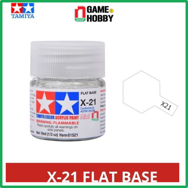 SƠN MÔ HÌNH TAMIYA ACRYLIC MINI X-21 FLAT BASE - 81521 | Shopee Việt Nam