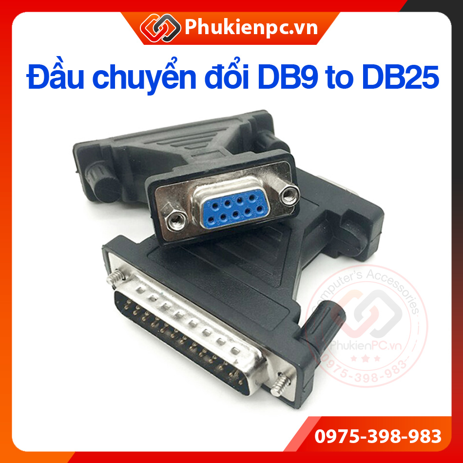 Cáp USB to COM DB9 RS232 Unitek, Đầu nối DB9 to DB25 LPT Kết nối máy ...