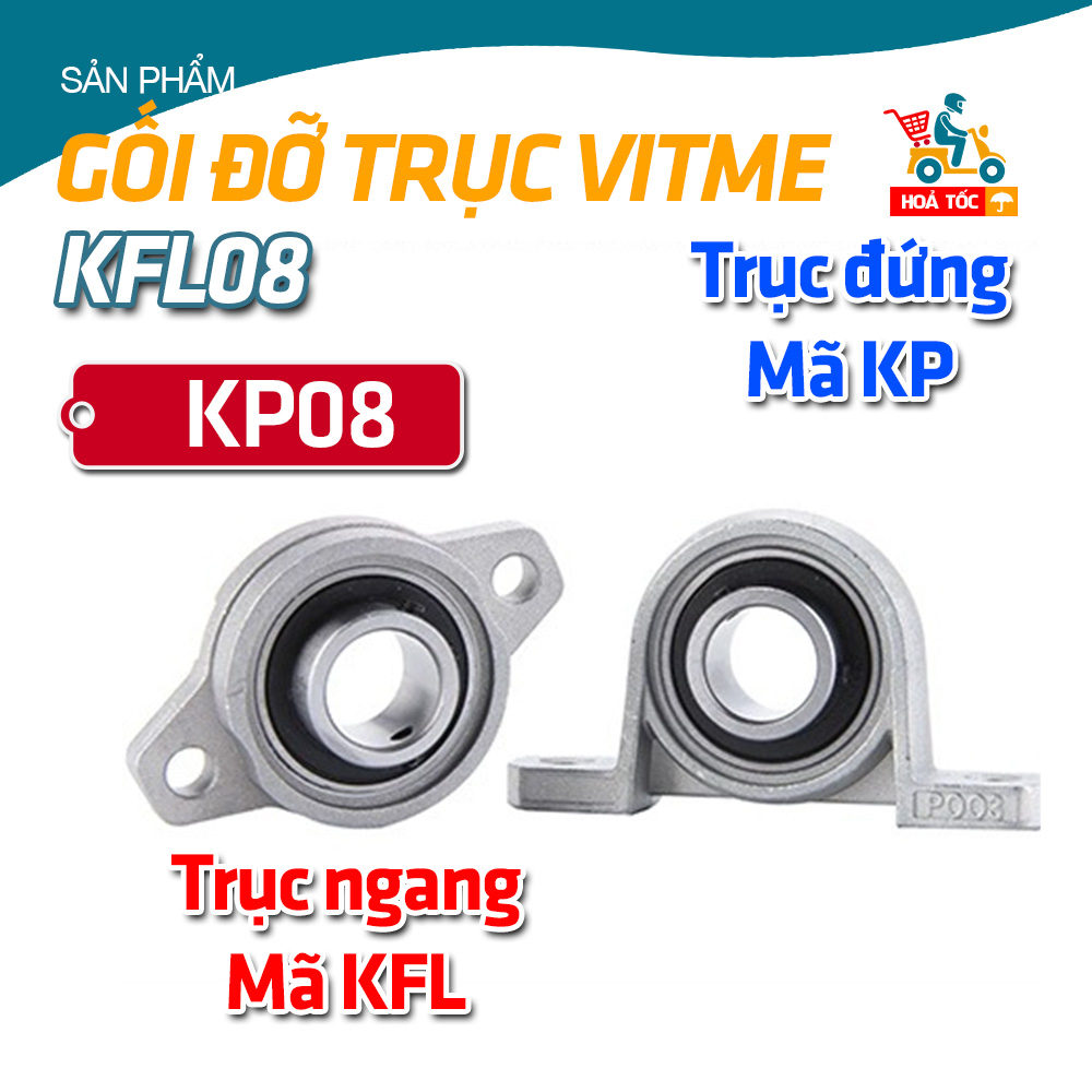 Gối đỡ trục vít me KP08 KFL08 trục cốt 8mm | Shopee Việt Nam