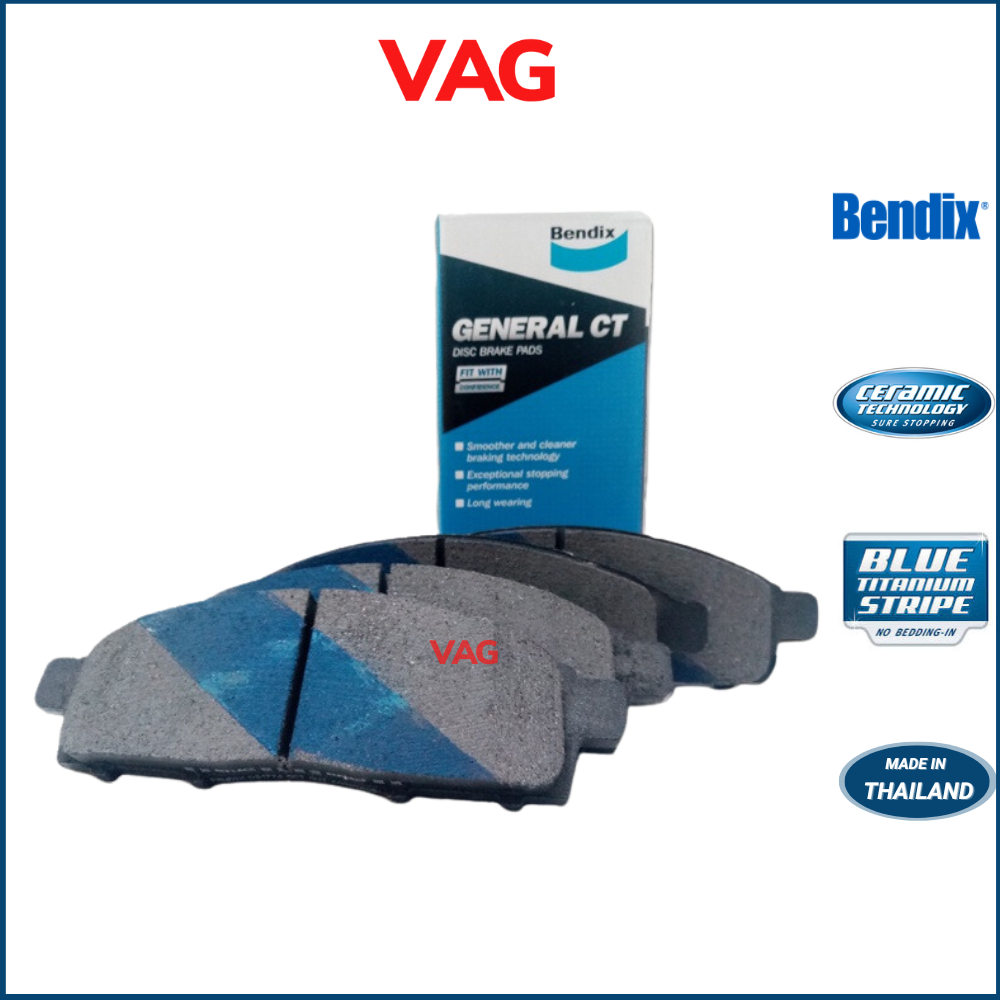[ BENDIX THAILAND] MÁ phanh trước Triton 05- 18, Pajero sport 08-15, Zinger 06-. Má phanh Gốm ...