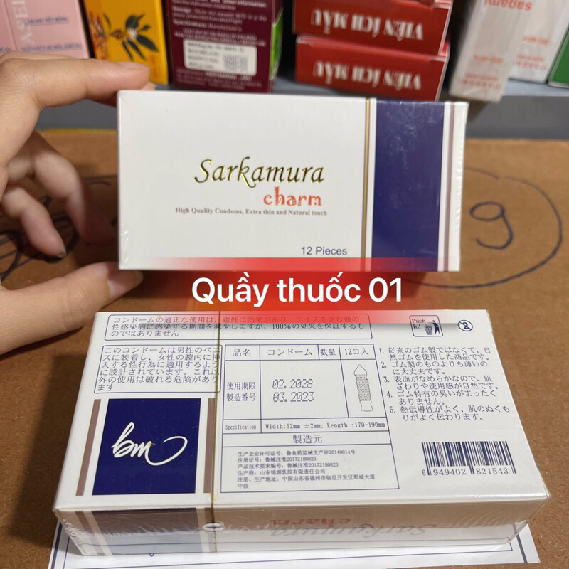 Bao cao su Sakamura Siêu mỏng Gai nhỏ Chính Hãng (Hộp 12 cái) - BCS ...