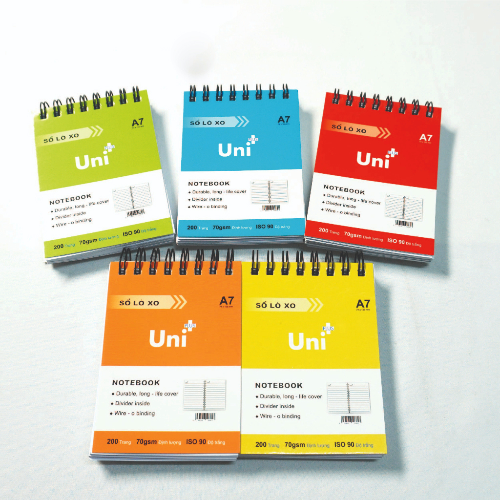 Sổ lò xo A7 mini dày 200 trang gấp đứng giúp ghi chép tiện lợi | Shopee ...