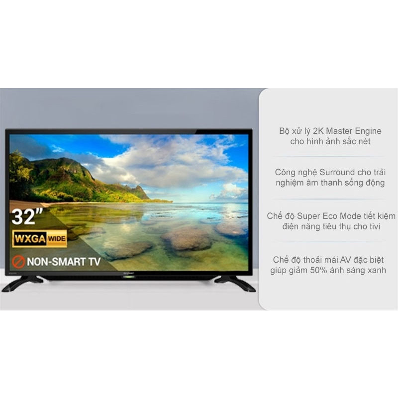 Tivi Sharp 32 inch 2T-C32BD1X 2020 (Không Internet) 2020 - Malaysia ...
