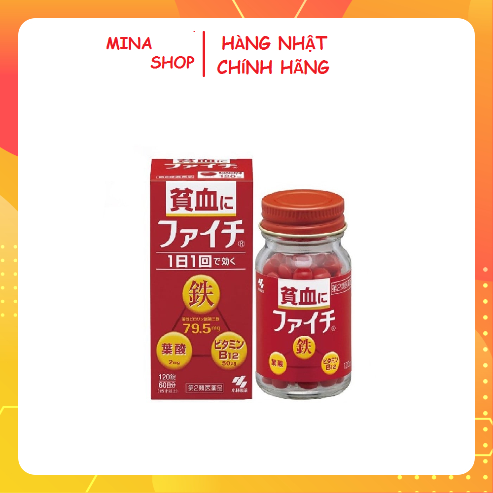 Hộp Đựng lọ Viên Uống Bổ Máu Faichi Kobayashi 120 Viên Nhật Bản ...