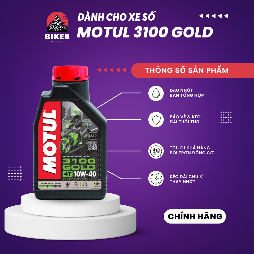 Nhớt xe số cao cấp MOTUL 3100 GOLD | Shopee Việt Nam