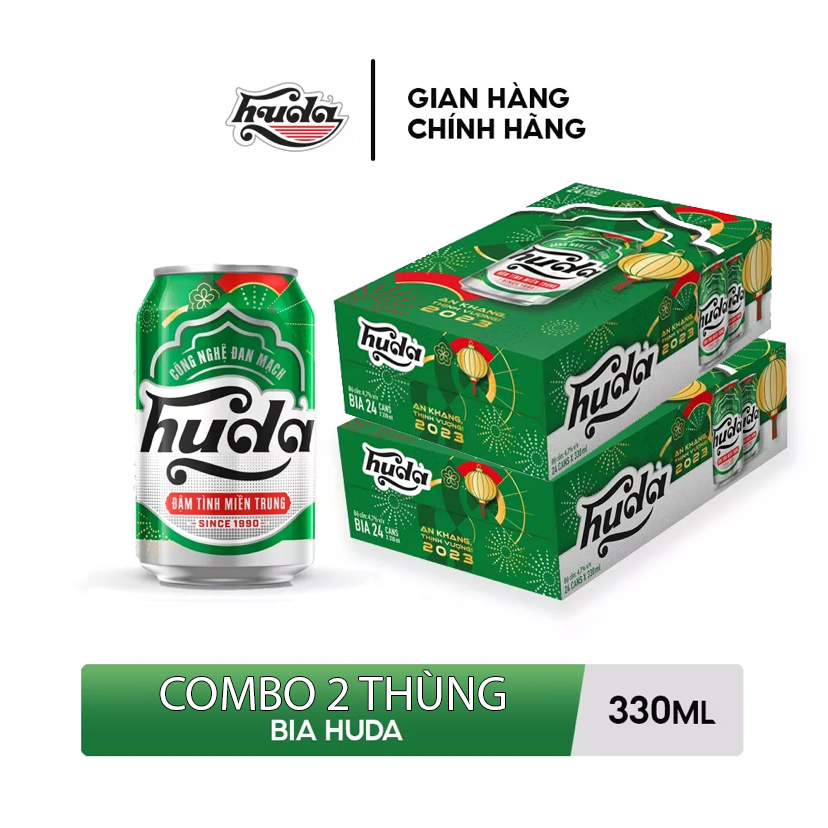 Bia Huda (combo 2 thùng) loại 330ml | Shopee Việt Nam