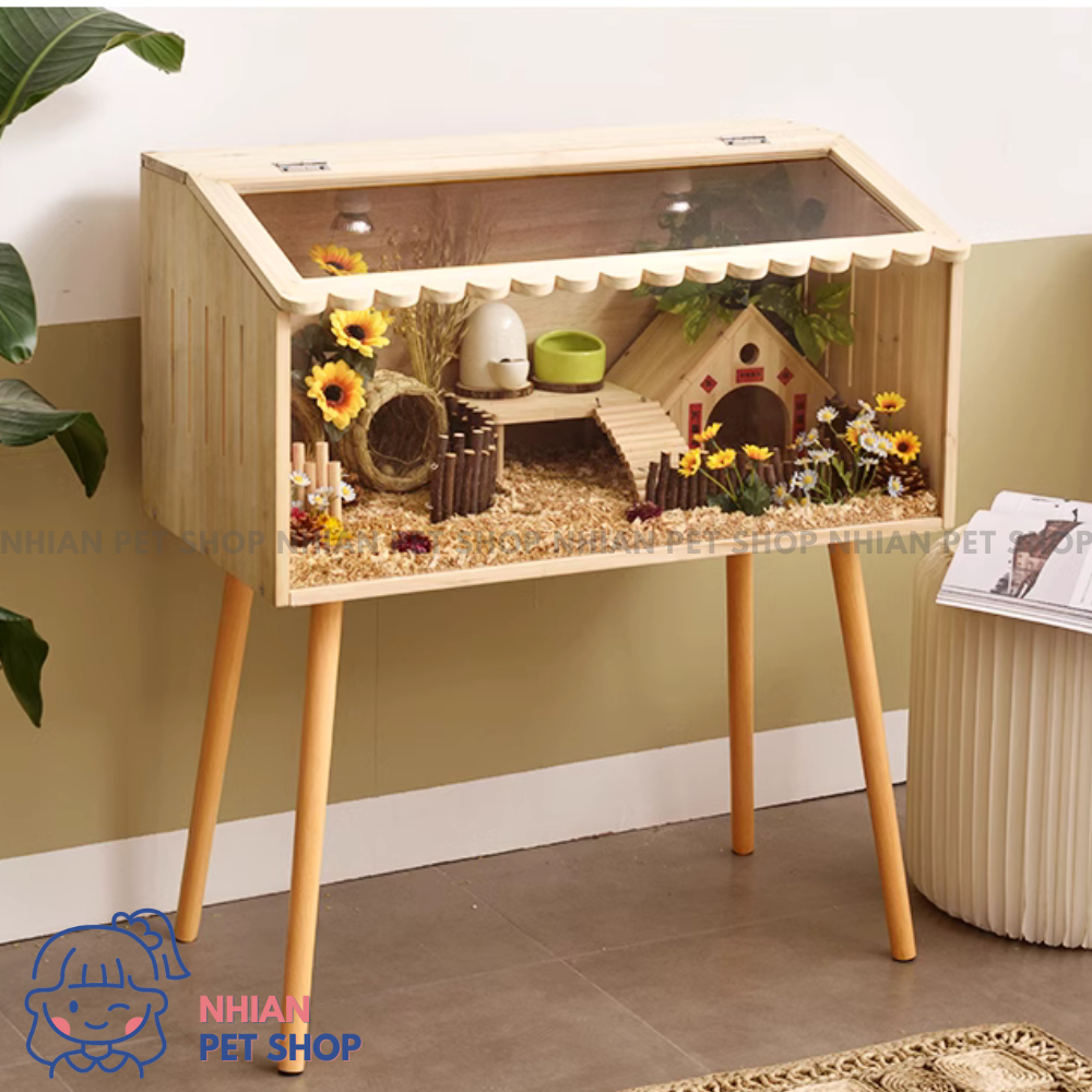 [CÓ SẴN] Chuồng Lồng Chuột Hamster Gỗ Mica Lớn Size 80cm 80 cm Cho ...