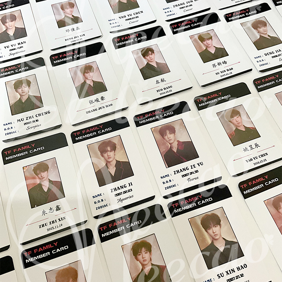 1 Member Card TF GIA TỘC F3 TF Family Chu Chí Hâm Tô Tân Hạo Tả Hàng ...