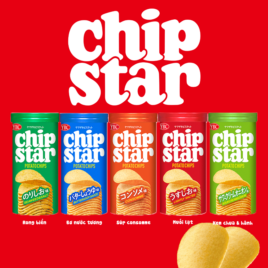 Snack Khoai Tây YBC Chip Star Nội Địa Nhật 50g | Shopee Việt Nam
