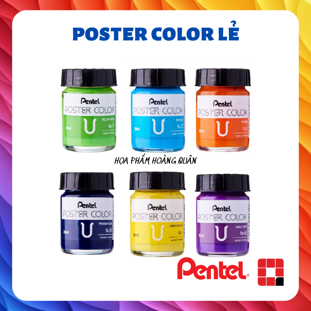 Màu Poster Color Pentel lọ 30ml - Hàng chính hãng | Shopee Việt Nam