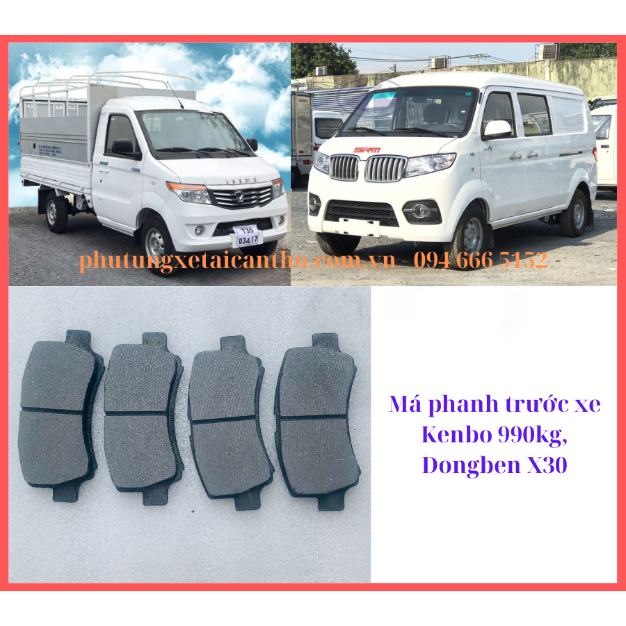 Má phanh trước, guốc phanh sau xe Dongben X30, Kenbo 990kg | Shopee Việt Nam