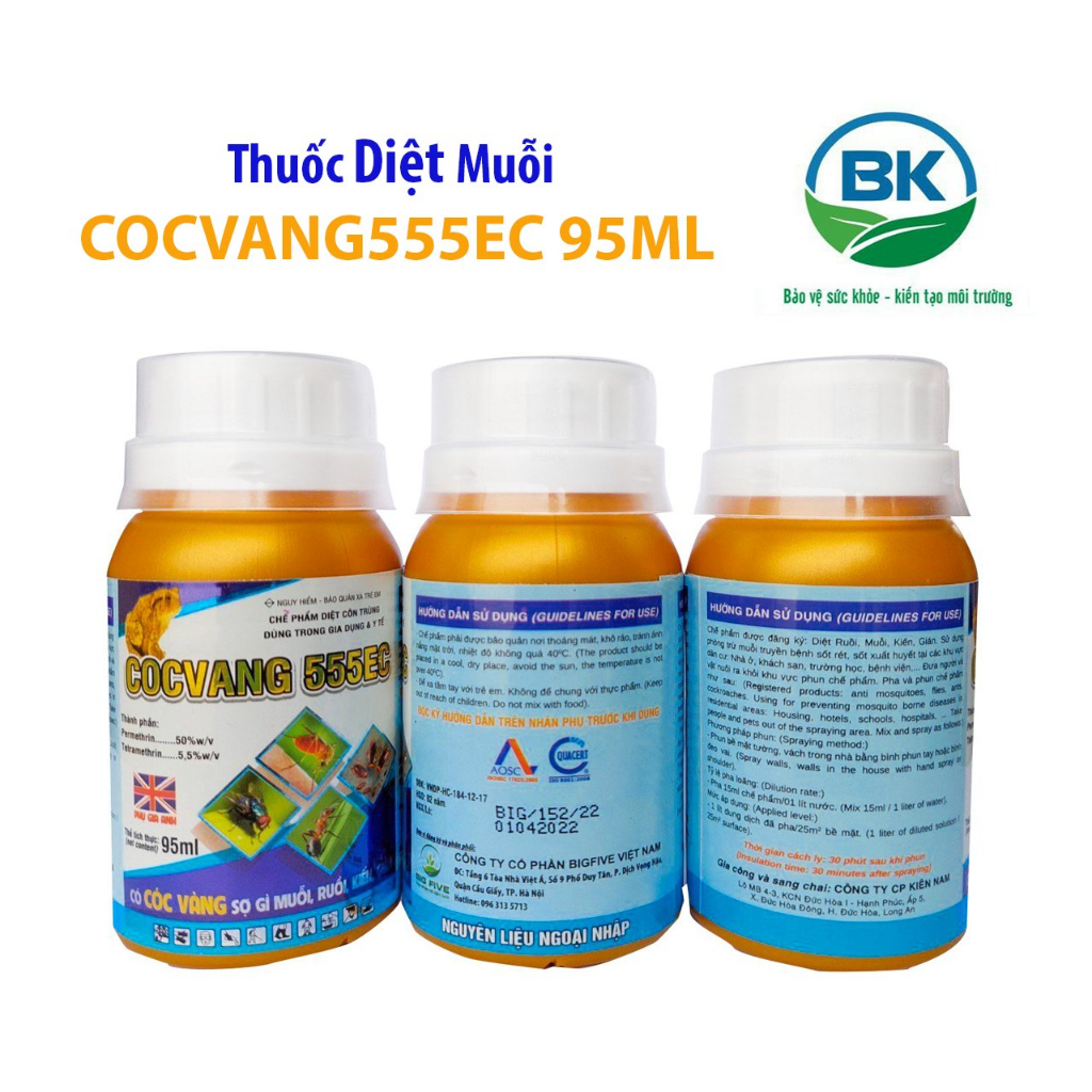 Thuốc Diệt Muỗi COCVANG555EC ( Chai nhôm 95ML ) - Môi trường BK | Shopee Việt Nam