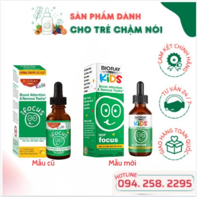 NDF Focus Bioray Kids ⚡ CAO CẤP ⚡ Siro giúp bé tập trung tăng cường sự ...