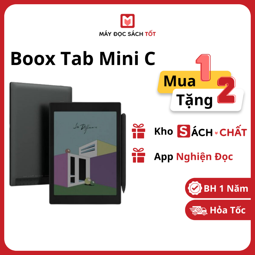 Máy đọc sách Boox Tab Mini C (Tặng kho Sách Chất, ứng dụng Nghiện Đọc ...