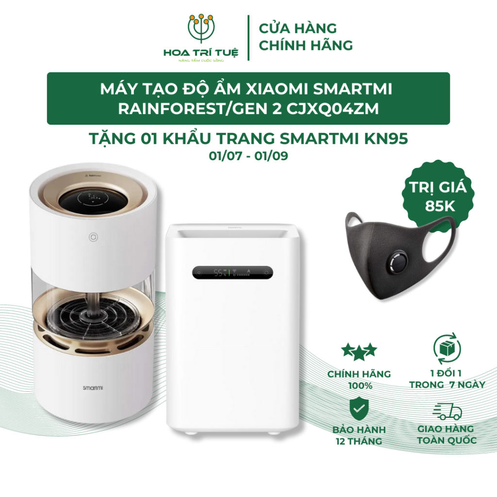 Máy tạo độ ẩm thông minh Xiaomi Smartmi Rainforest/Smartmi Gen 2 ...