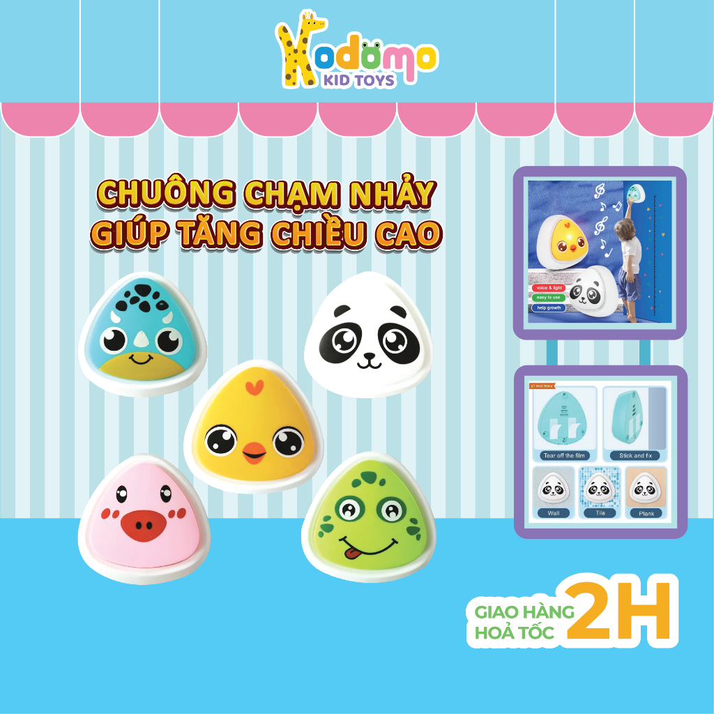 Bộ Chạm Nhảy Tăng Chiều Cao, Đồ Chơi Vận Động Có Giọng Nói Tự Động Đếm Cho Bé - Kodomo | Shopee ...