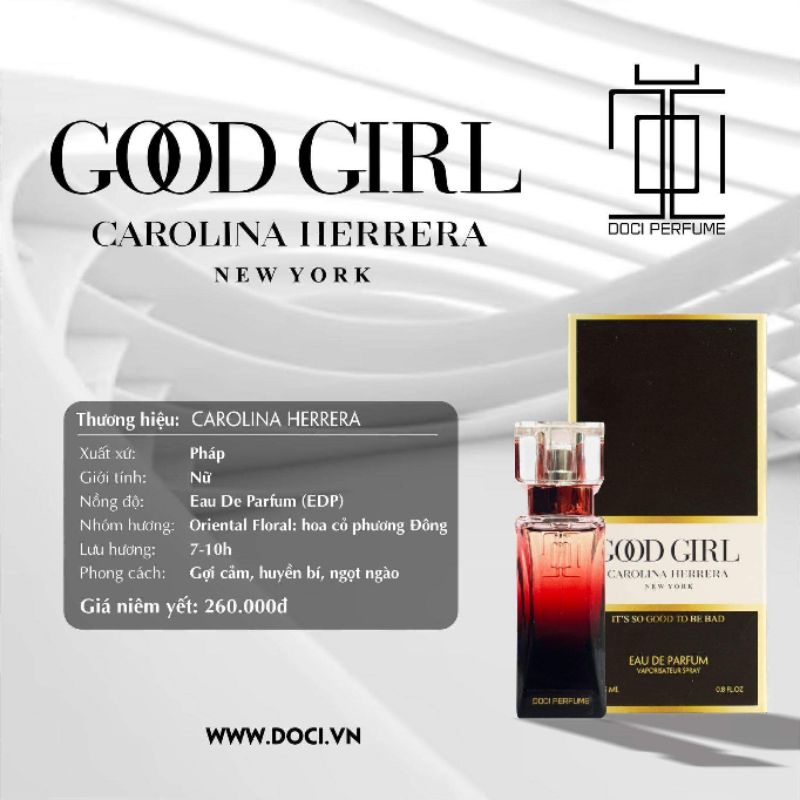 Nước hoa Pháp CAROLINA HERRERA GOOD GIRL hàng chính hãng (25ml) | Shopee Việt Nam