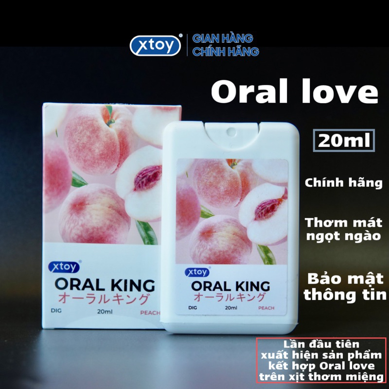 Xịt thơm miệng XTOY Oral King, hương hoa quả, thơm ngọt, miệng thơm cấp ...