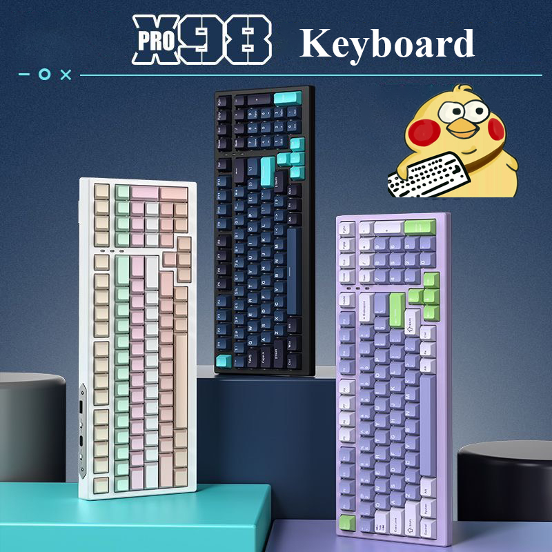 Bàn Phím Cơ Custom - X98 Pro / 3 Mode - Led RGB - Mạch Xuôi - Layout 98 ...