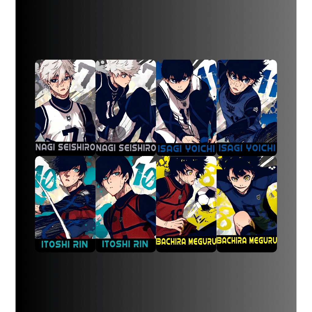 [BLUE LOCK - Card NHỰA Phản quang] Card bo góc các nhân vật anime Blue ...