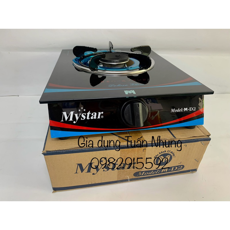 Bếp gas đơn mặt kính Mystar M-D1,M-D2 - Kính đen - Dùng bình gas lớn 6kg/ 12kg | Shopee Việt Nam