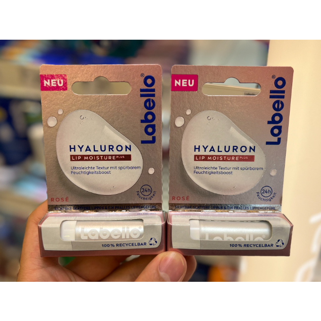 [Labello] Son Dưỡng Môi Hyaluron Moisture Rosé (nội địa Đức) 4,8g ...