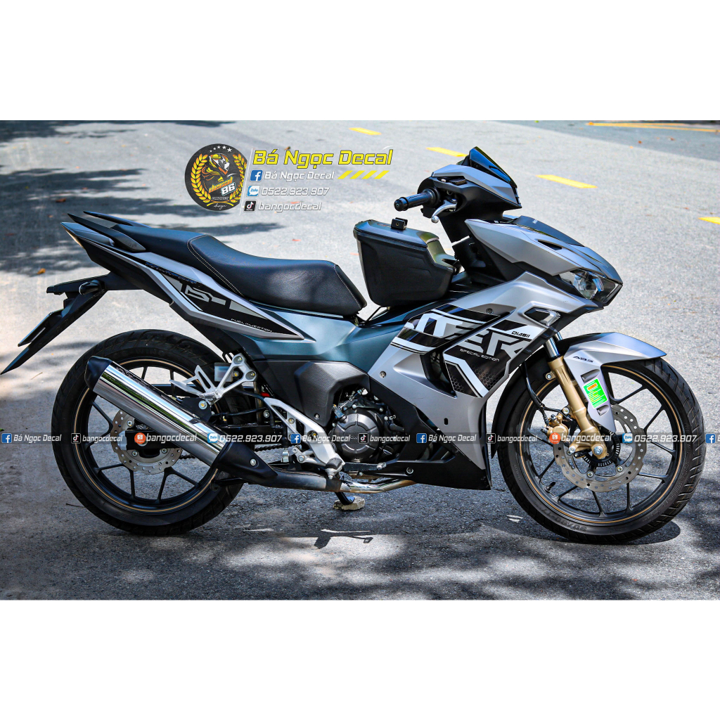 TEM DÁN ER XE WINNER X V3 MÀU BẠC XANH ĐEN | Shopee Việt Nam